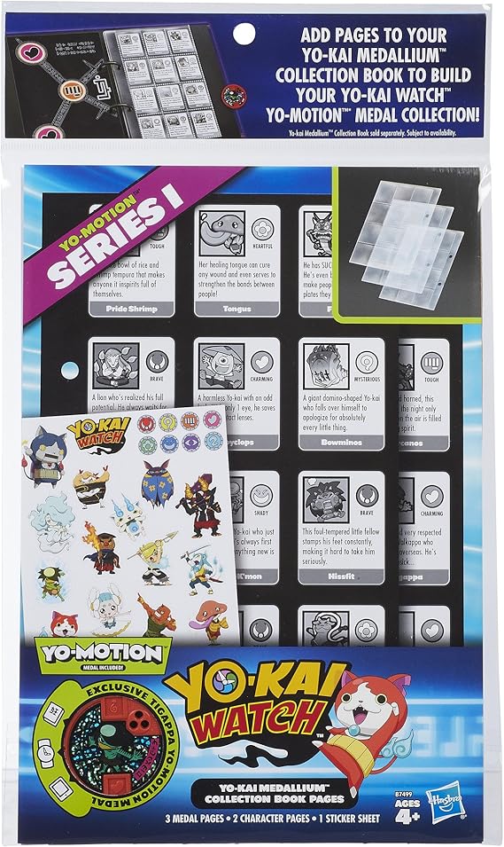Amazon.com: Yokai Watch Yo-Kai Medallium Collection Book Pages: Toys ...