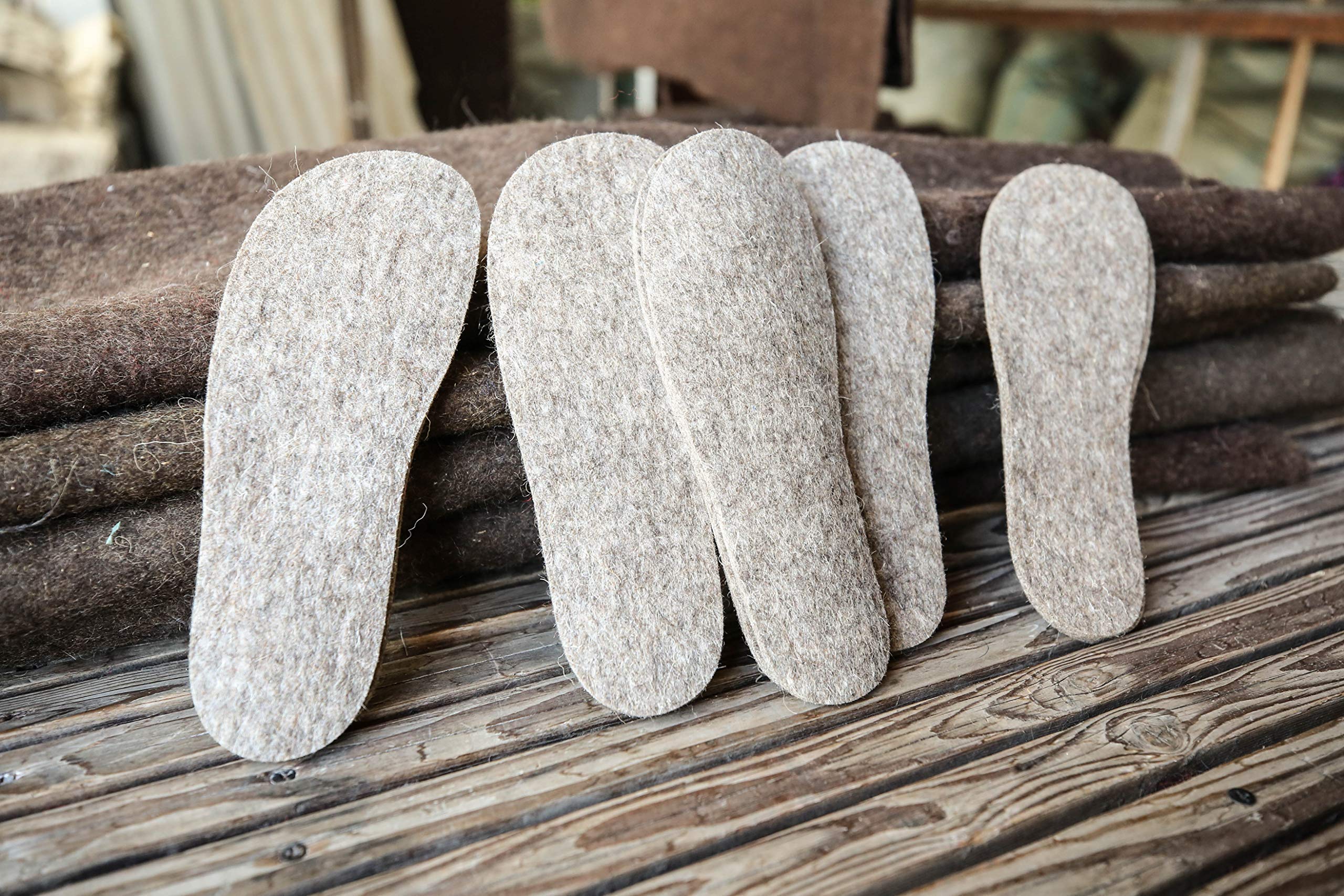 Warm Wool Insoles: Womens & Mens All Natural Inserts for Shoes, Boots ...