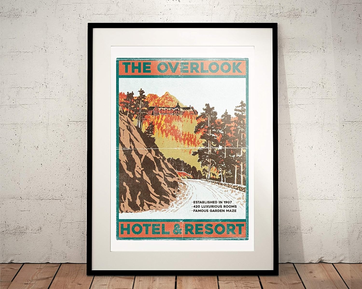 Vintage Travel themed, Overlook Hotel' Print, Poster (The Shining ...