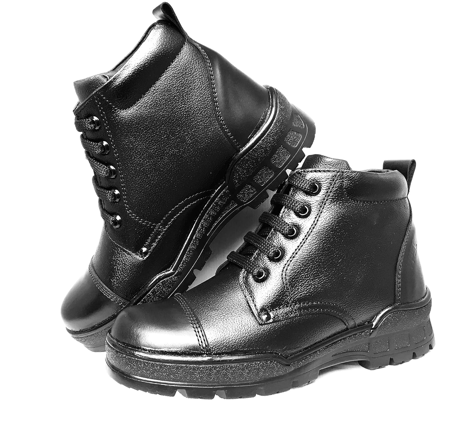 Buy VPSC® Pure Leather Ankle Police Boots for Men`s at Amazon.in