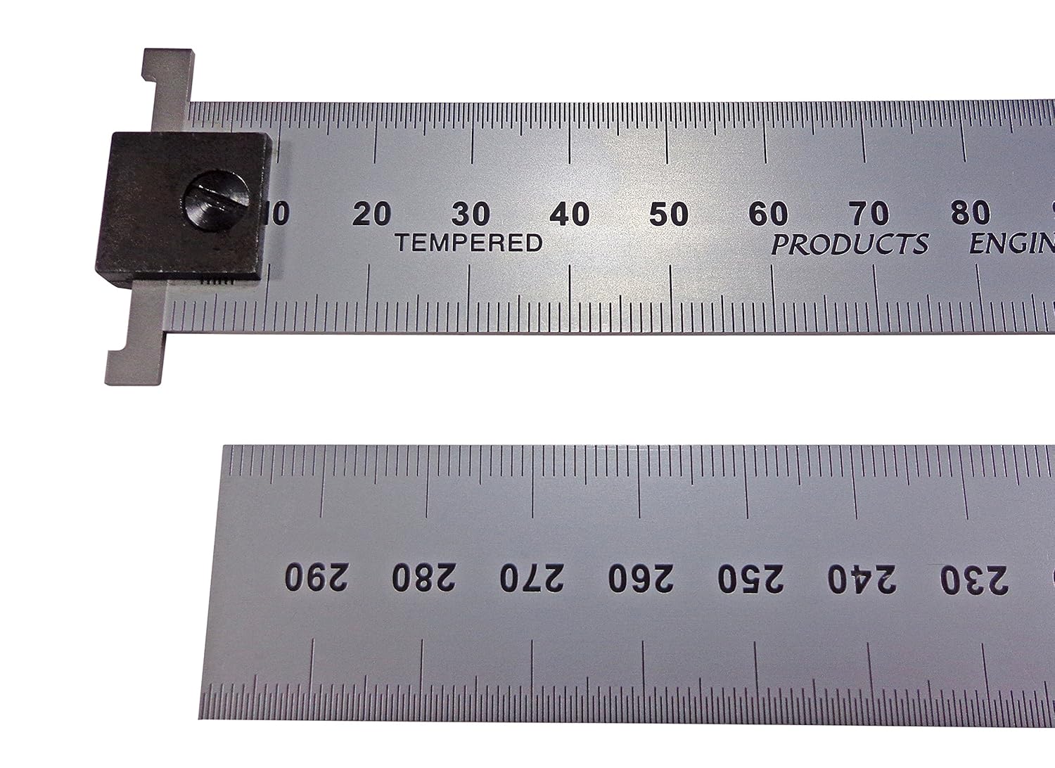 PEC Tools 150 mm Hook Rule Rigid zero-glare machinist ruler with ...