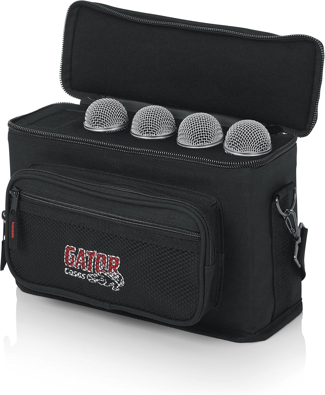Gator Padded Bag for Upto 4 Mics with Exterior Pockets for Cables ...
