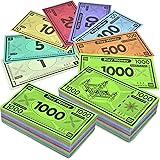 Amazon.com: Queensell Play Money Suitable for Monopoly Board Game – 480 ...