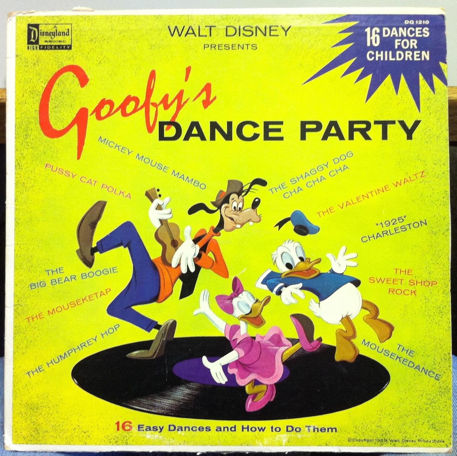 Walt Disney - WALT DISNEY GOOFY'S DANCE PARTY vinyl record - Amazon.com ...
