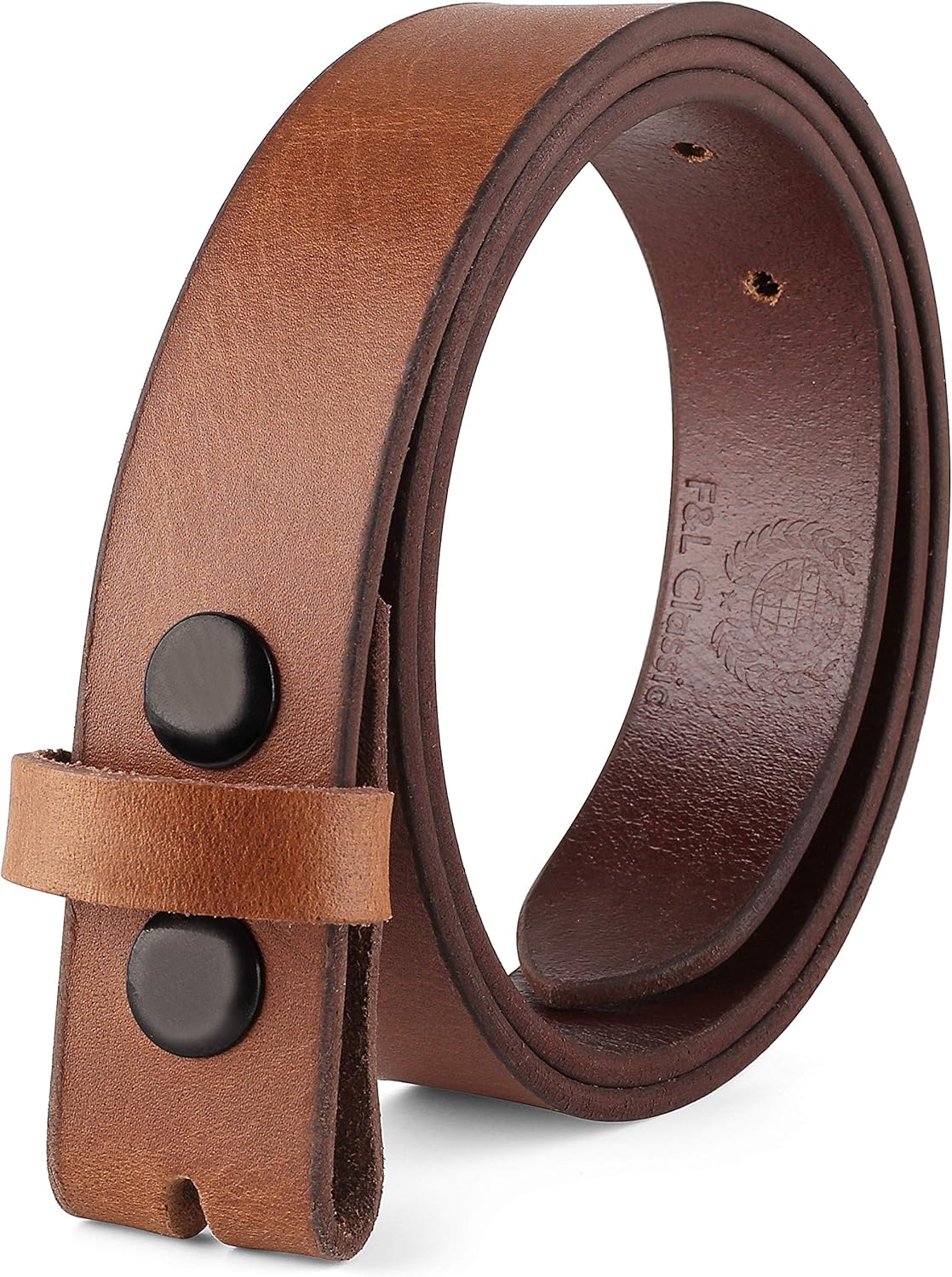 Belt For Buckles 100 Full Grain One Piece Leather Belt W Snaps For