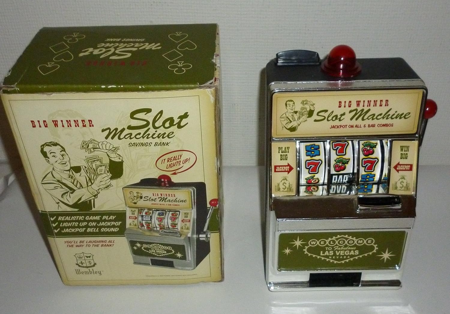 Wembley - Big Winner Slot Machine Savings Bank Game: Amazon.co.uk ...