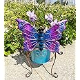 Amazon.com : Metal Butterfly Pot,Unique Cute Whimsical Animal Succulent ...