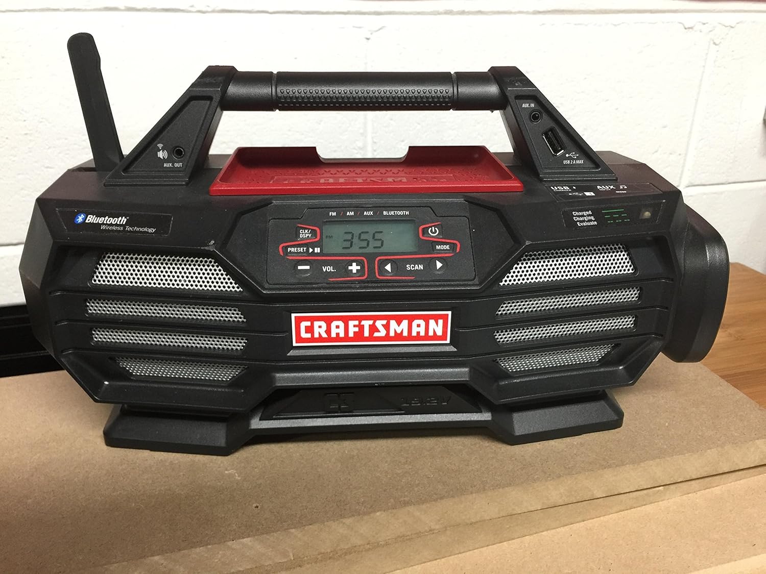 Craftsman C3 Cordless Bluetooth Stereo/Charger/Radio (945192 ...