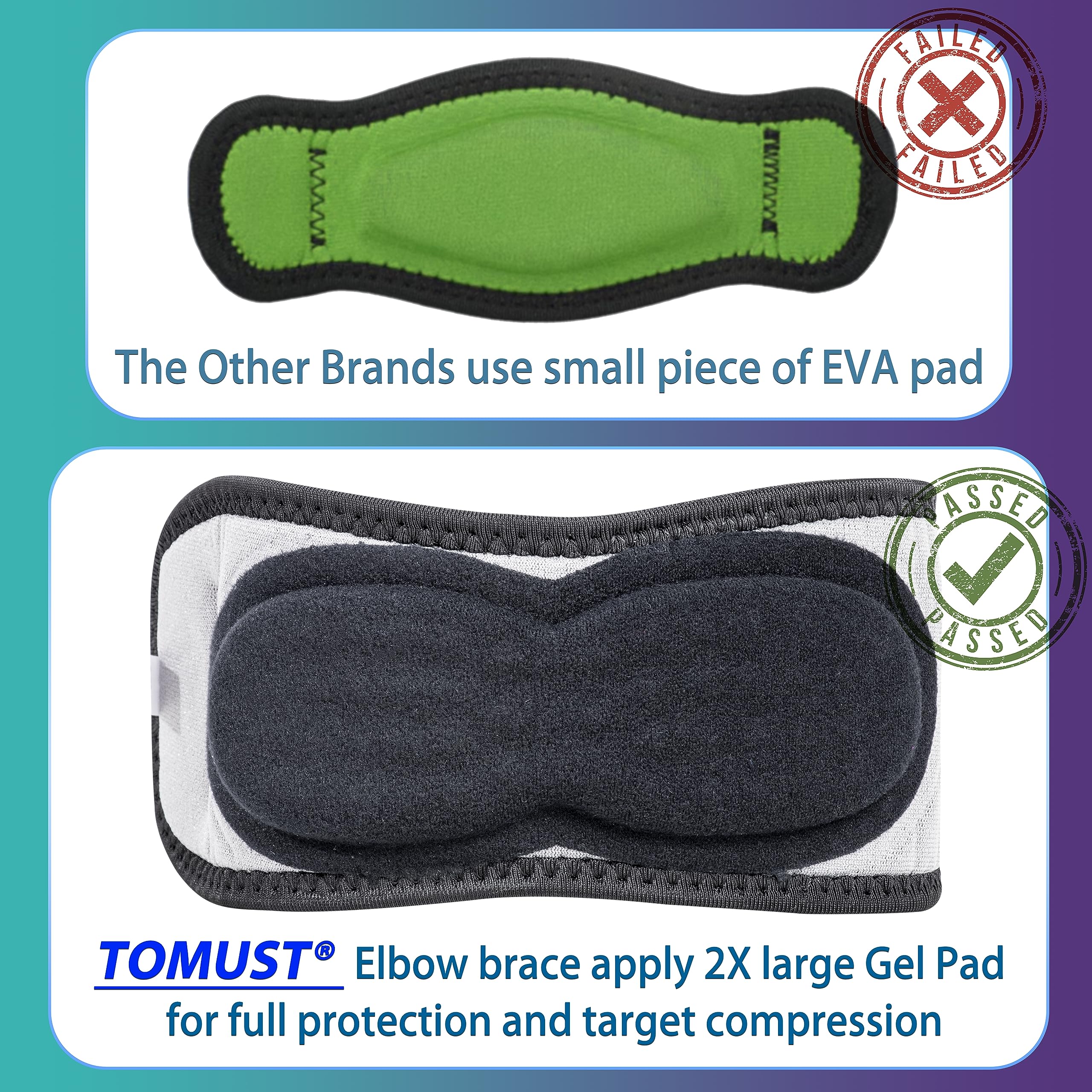 Mua Tennis Elbow Brace - Adjustable Forearm Support Band with Gel ...