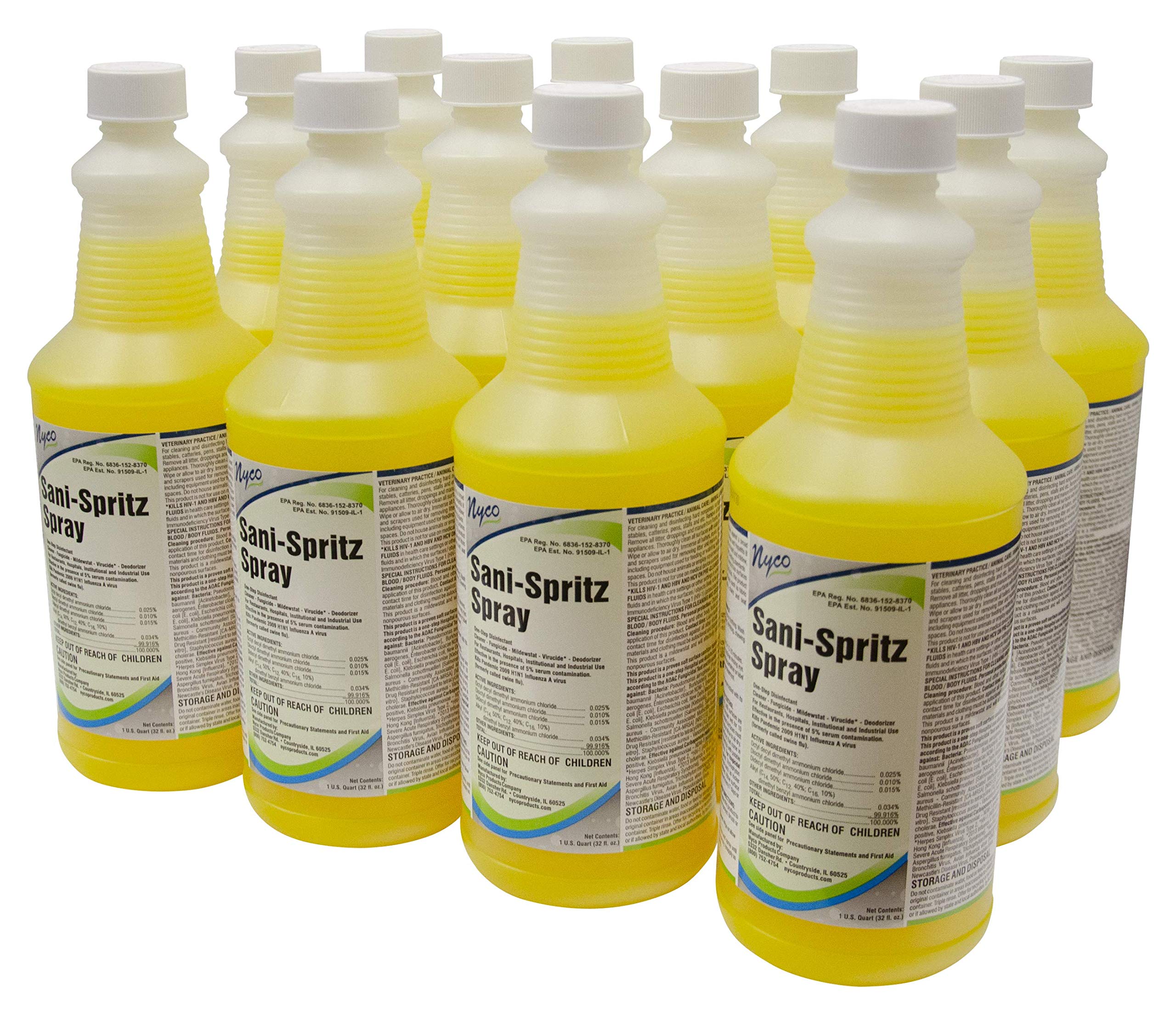 Buy Nyco Sani-Spritz Spray - 32 oz RTU Spray Bottles - Case of 12 ...