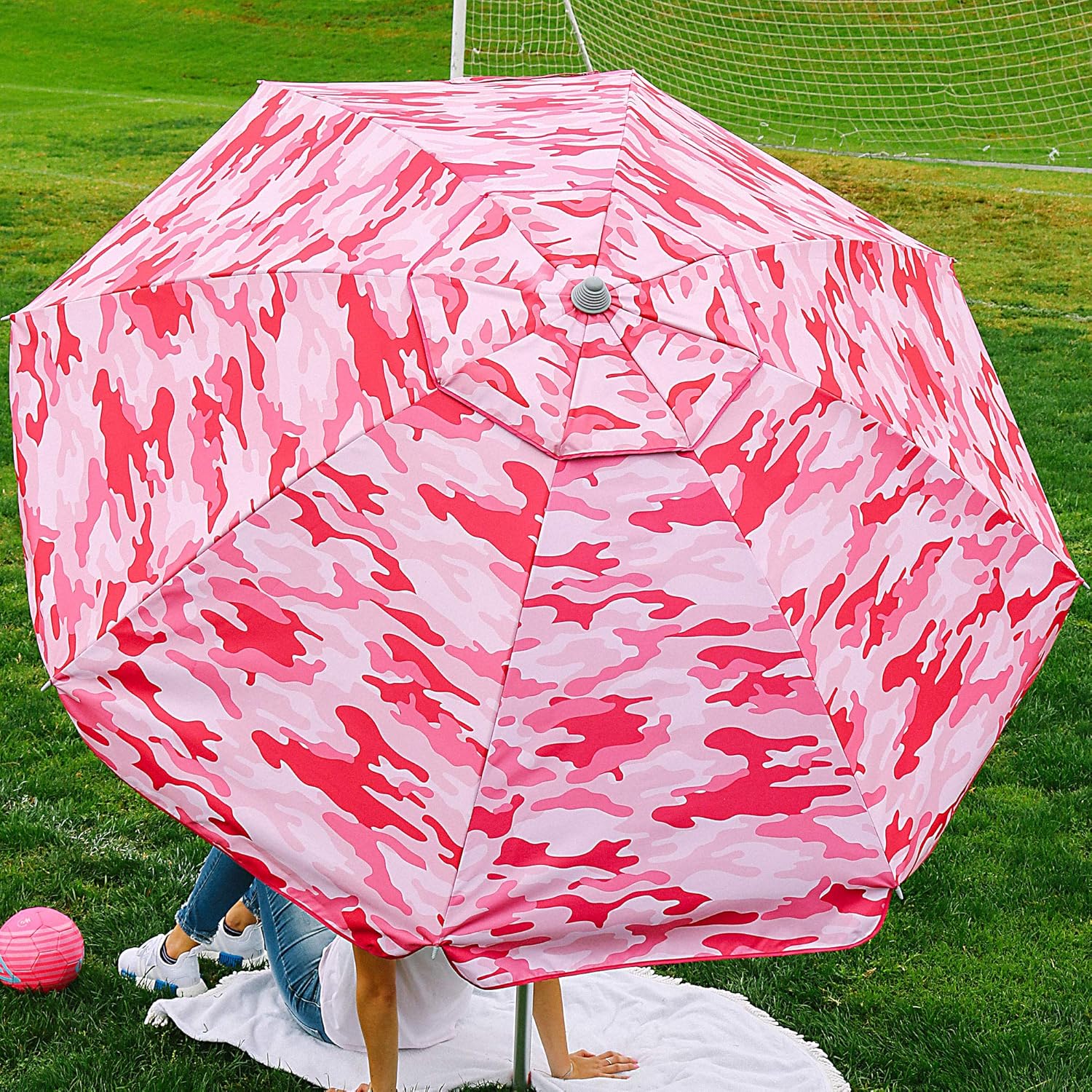 Amazon.com : Beach and Grass Umbrella with Matching Travel Carrying Bag ...