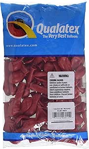 Amazon.com: Qualatex 5 Inch Round Balloons, Ruby Red, Pack of 100: Toys ...