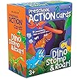 Amazon.com: MOLLYBEE KIDS Preschool Action Cards Dino Stomp and Roar ...