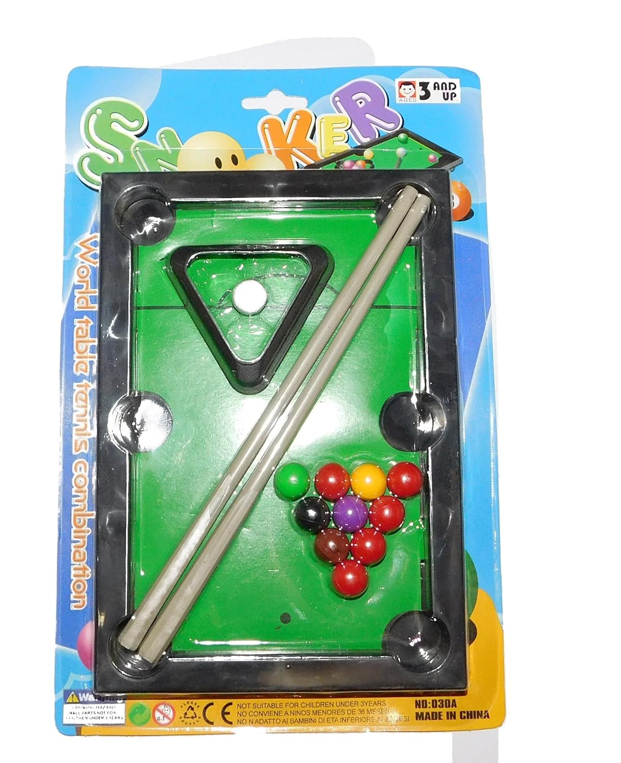 Buy Reckonon Snooker champion Toy for Kids with 10 Balls/1 Cue ball/2 ...
