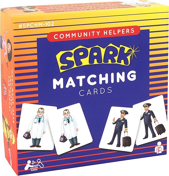 Amazon.com: SPARK INNOVATIONS Matching Cards Memory Game Large Durable ...