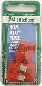 Amazon.com: Littelfuse 0ATO040.VP ATO 32 Volt 40 Amp Carded Fuse, (Pack of 5) : Automotive