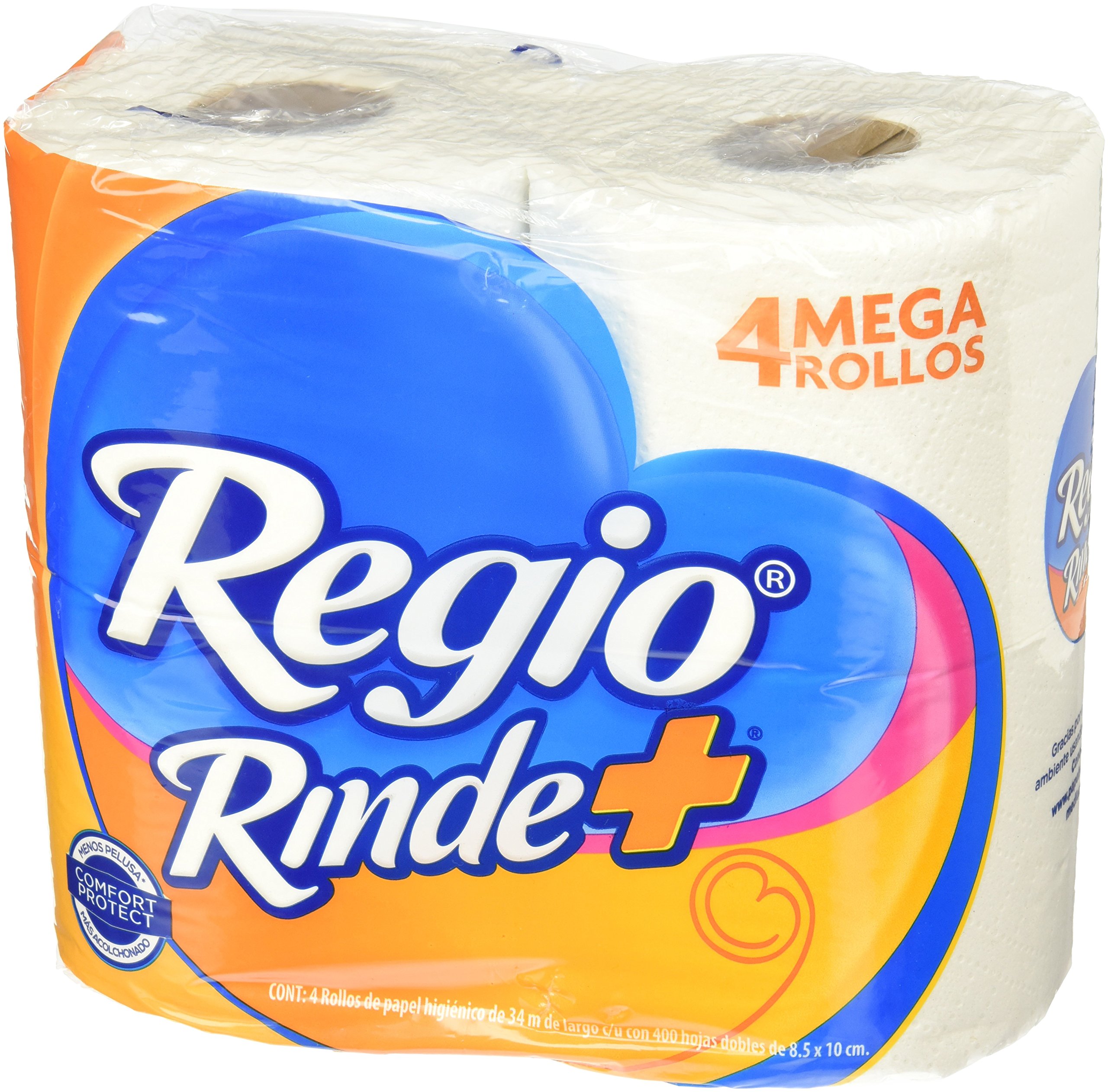 Regio bathroom tissue 4 mega rolls 4000 sheets per roll