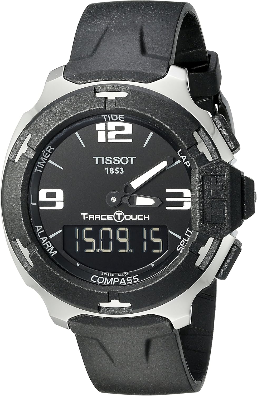 Tissot T-Race Mens Rubber Alarm Chronograph Compass Watch ...