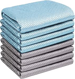 Amazon.com: Fish Scale Streak Free Miracle Cleaning Cloths Easy Clean ...