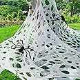 Amazon.com : Giant Halloween S-Pider Web, 650sqft Stretchy Beef Netting ...
