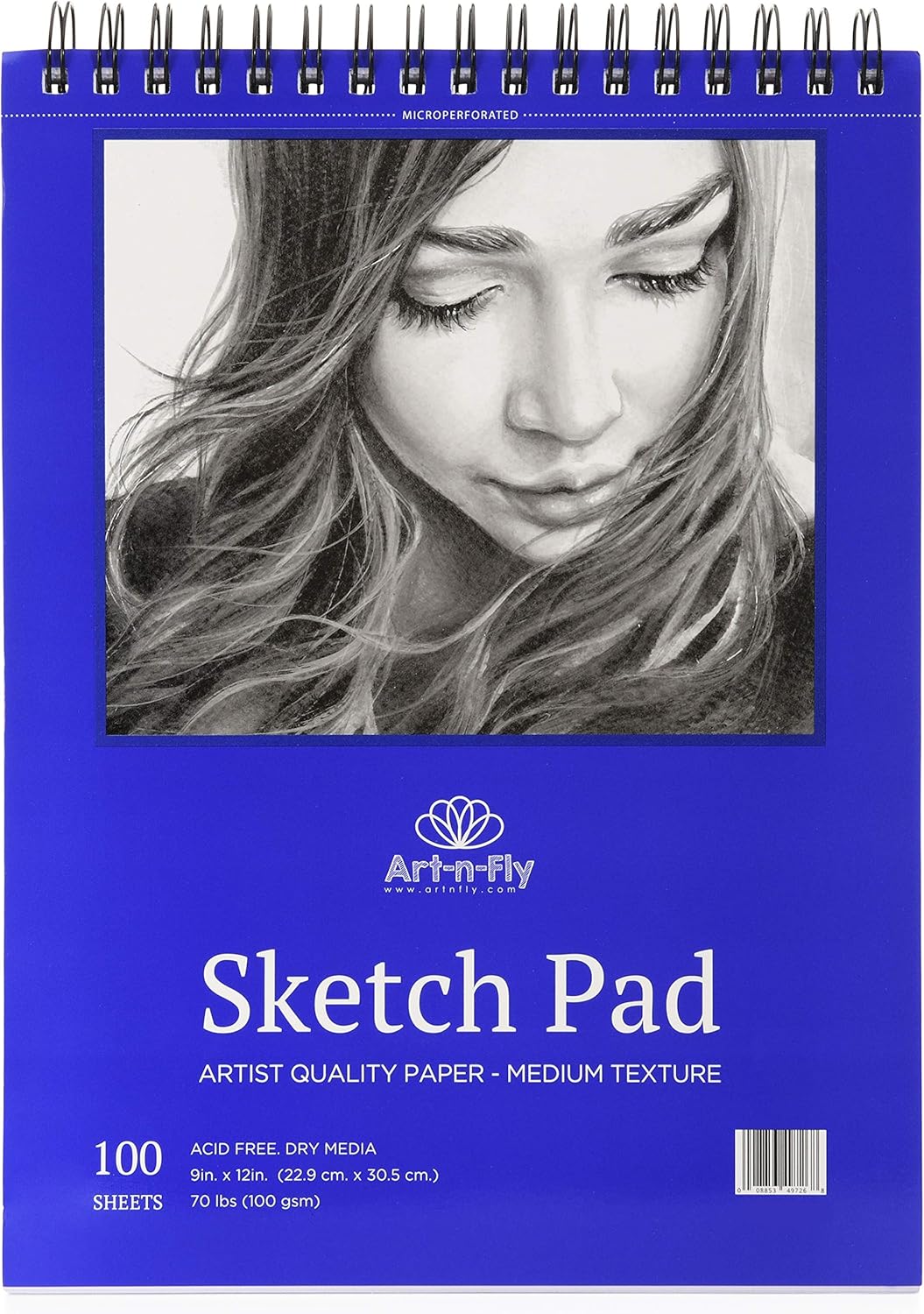 100 Sheets A4 Medium Texture Sketchpad For Drawing Pencils Charcoal ...