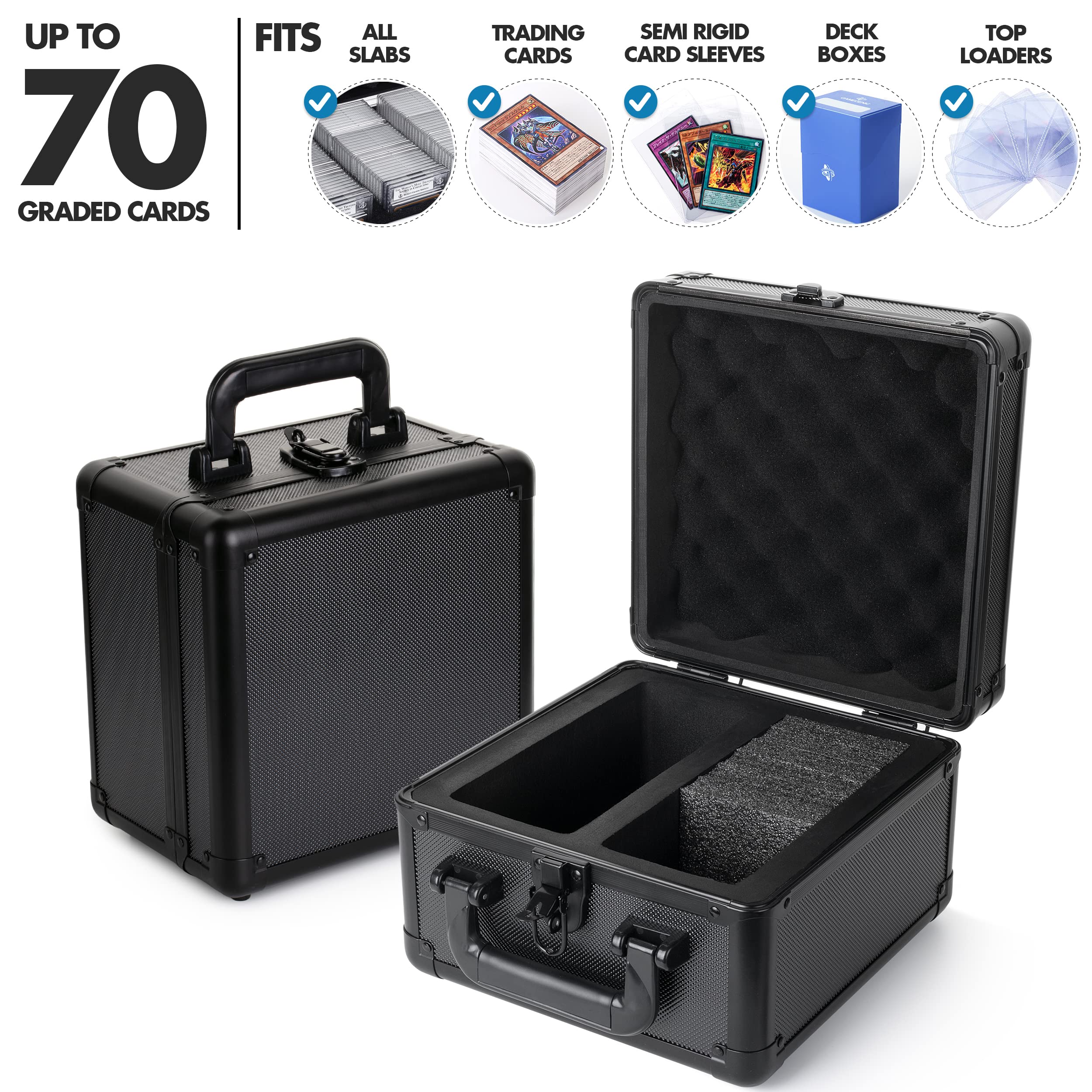Mua Graded Card Storage Box, Trading Card Case for PSA Graded Pokemon ...