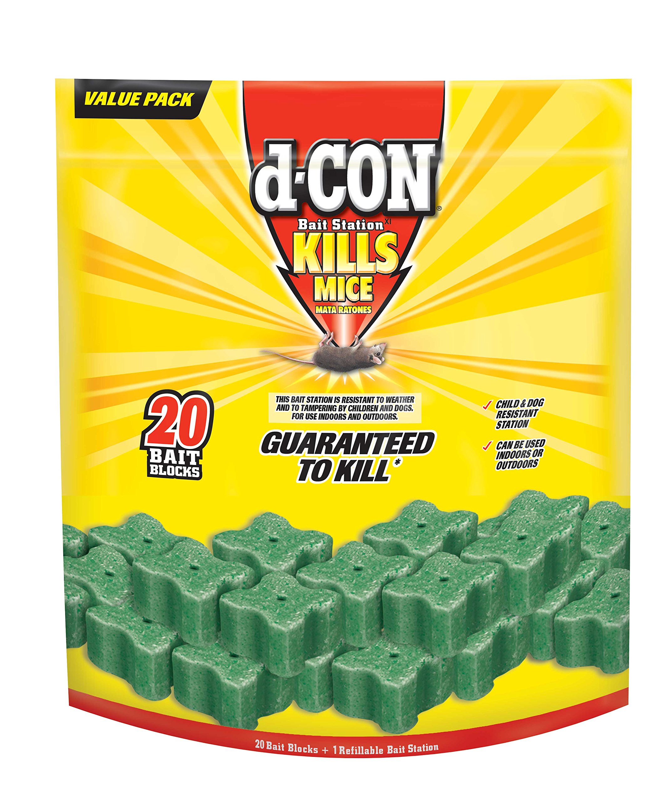 Amazon.com: d-CON Disposable Corner Fit Mouse Poison Bait Station, 3 ...