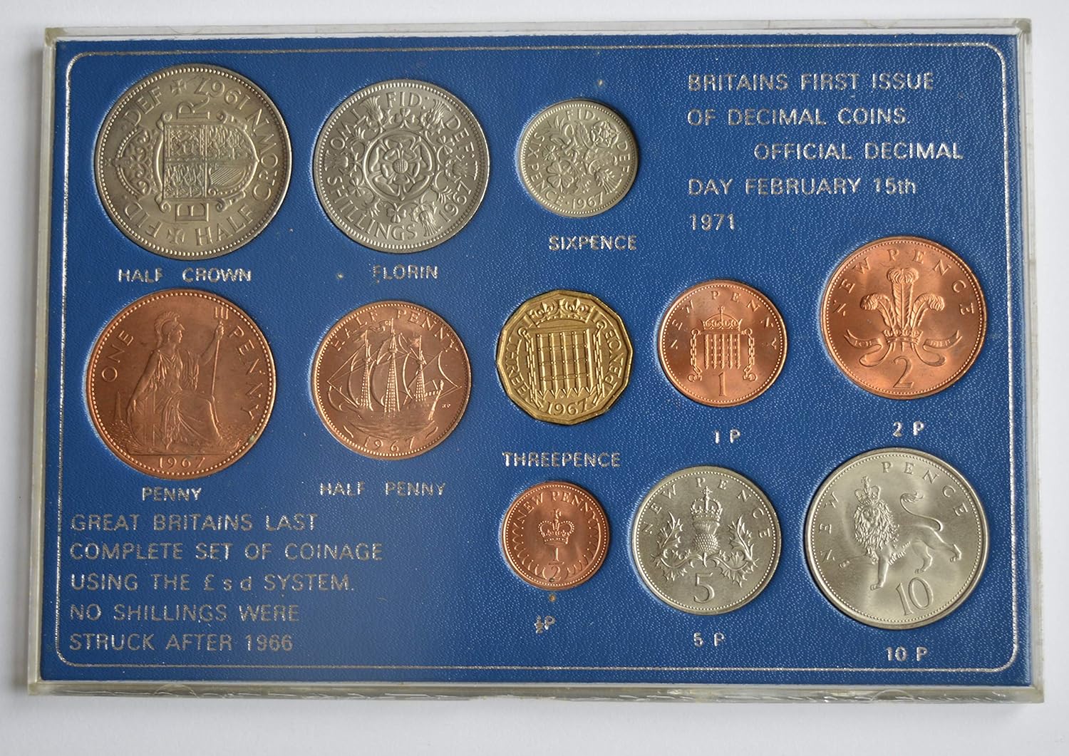 Great Britain's Last Complete Set of Coinage Using the £.s.d system and ...