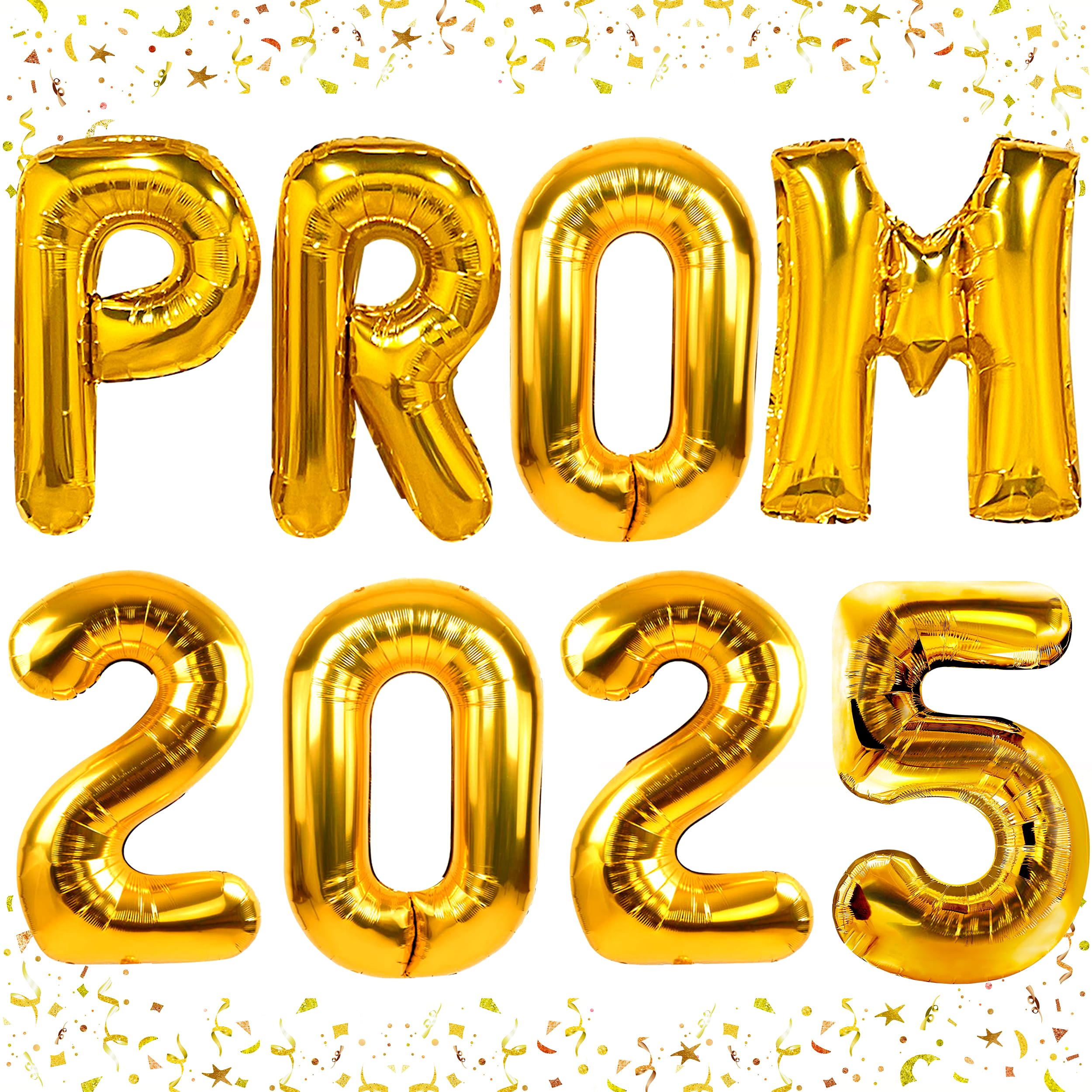 algpty Prom 2025 Balloons Gold 40 Inch Giant - Prom 2025 Decorations ...