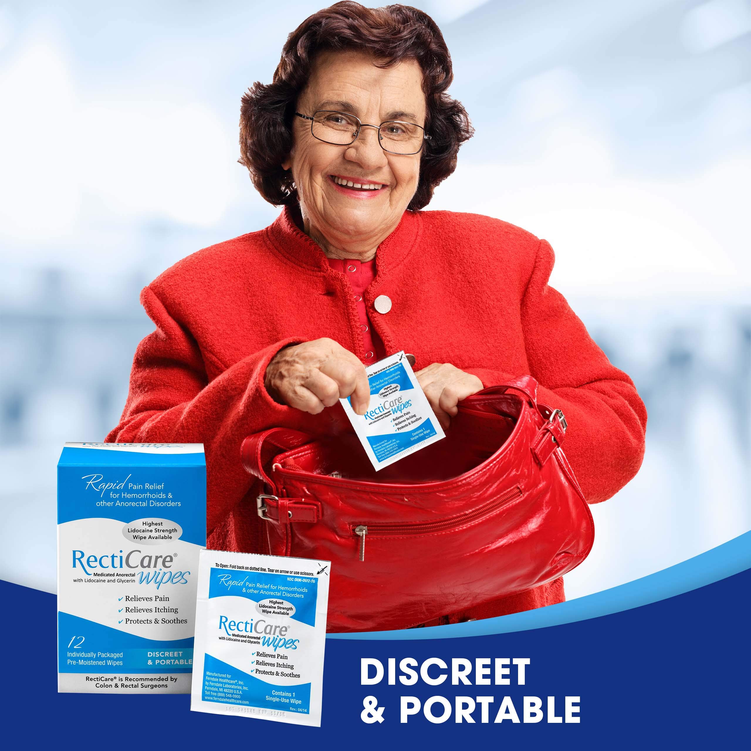Mua RectiCare Medicated Anorectal Wipes – Maximum Strength Topical ...