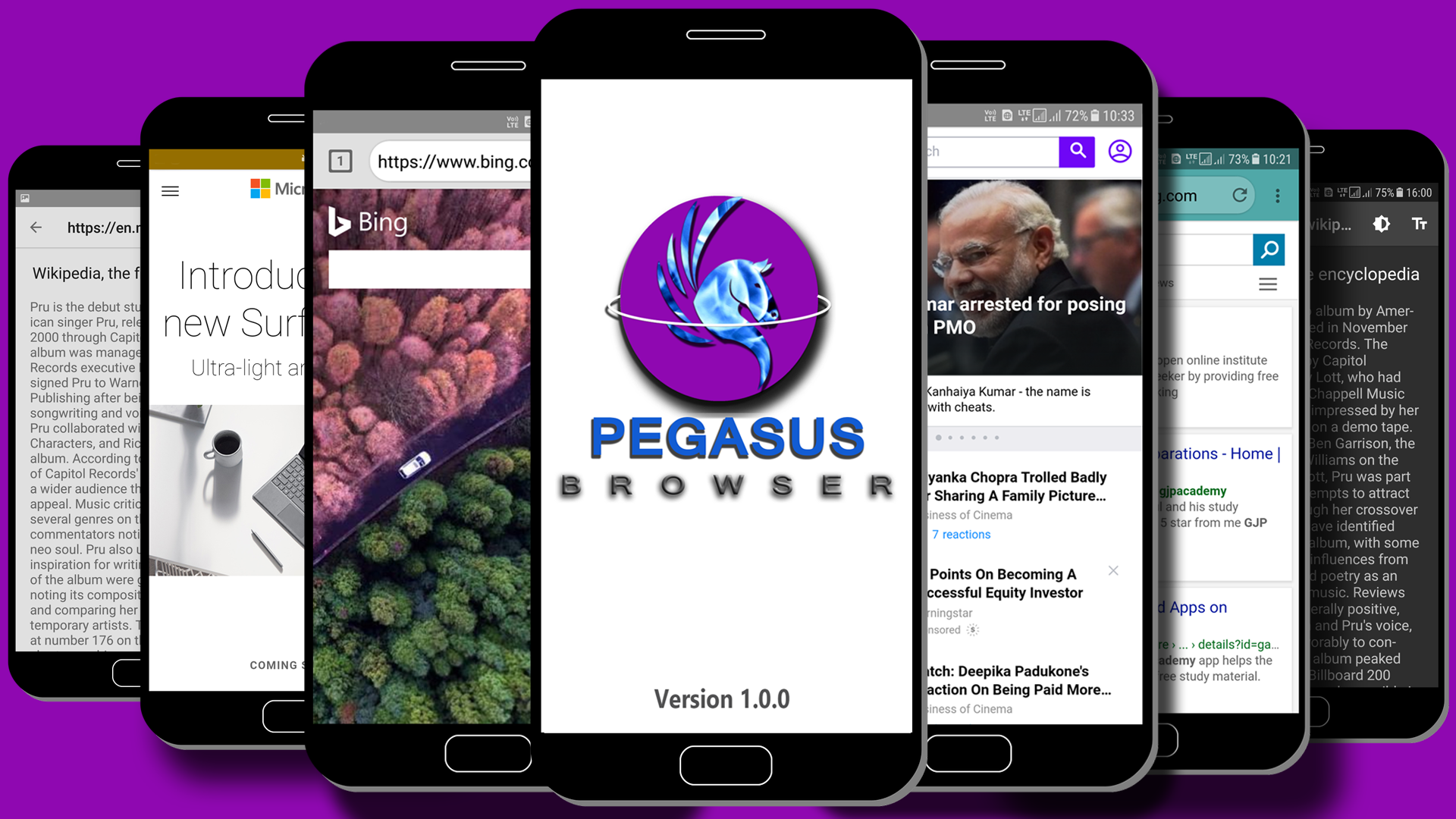 Pegasus Browser - Fast Private & Secure Download:Amazon.co.uk:Appstore ...