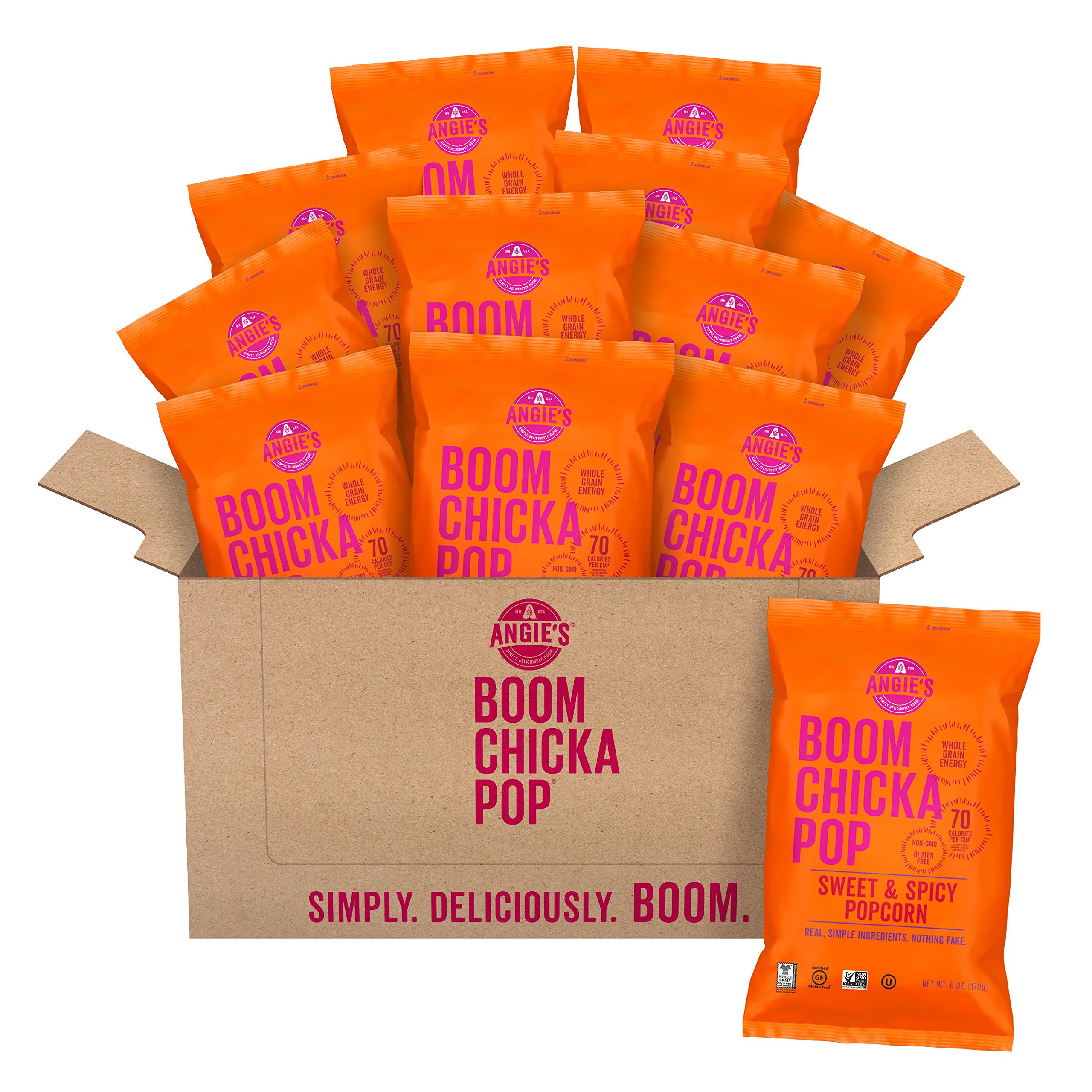 Amazon.com: Angie's BOOMCHICKAPOP Sweet Barbeque Popcorn, 7 Ounce Bag ...