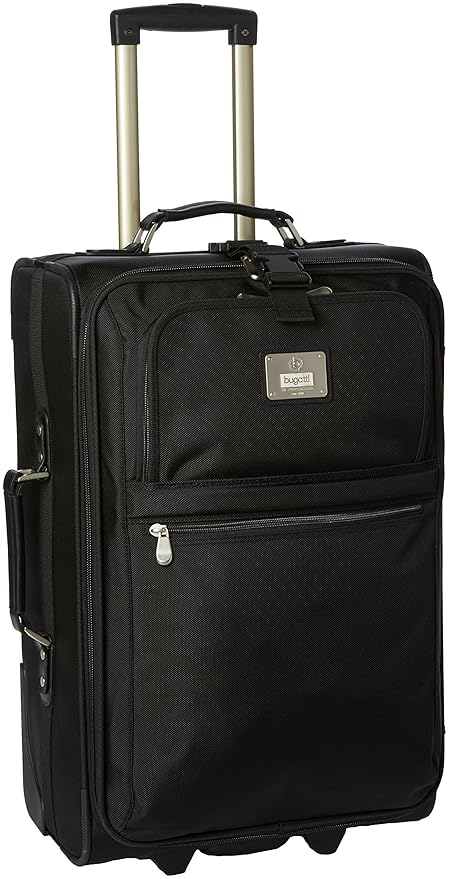 Bugatti Suitcase with Wheels Black Size:37x60x26: Amazon.co.uk: Luggage