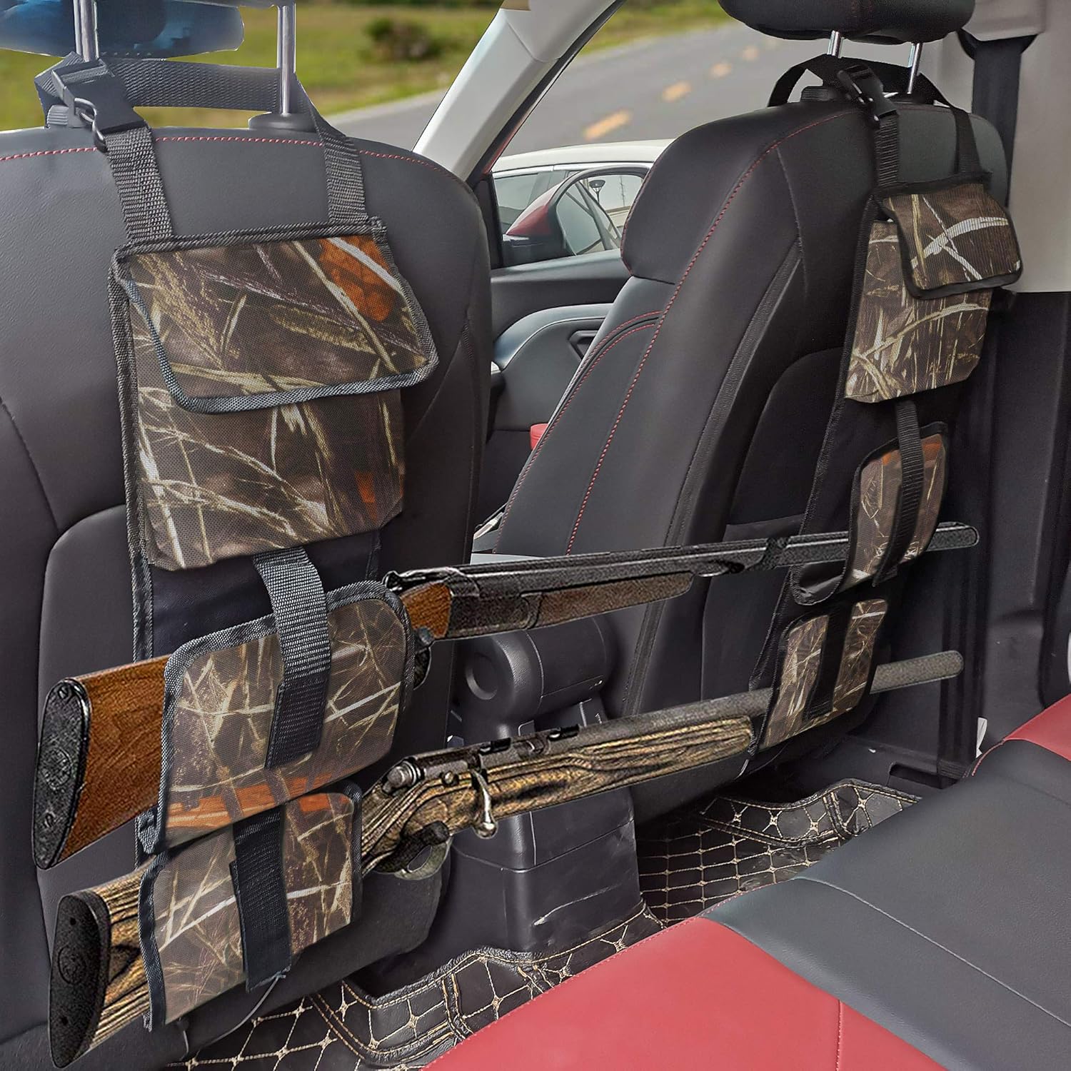 welltop Car Concealed Seat Back Gun Rack, Gun Sling Holder Organizer ...