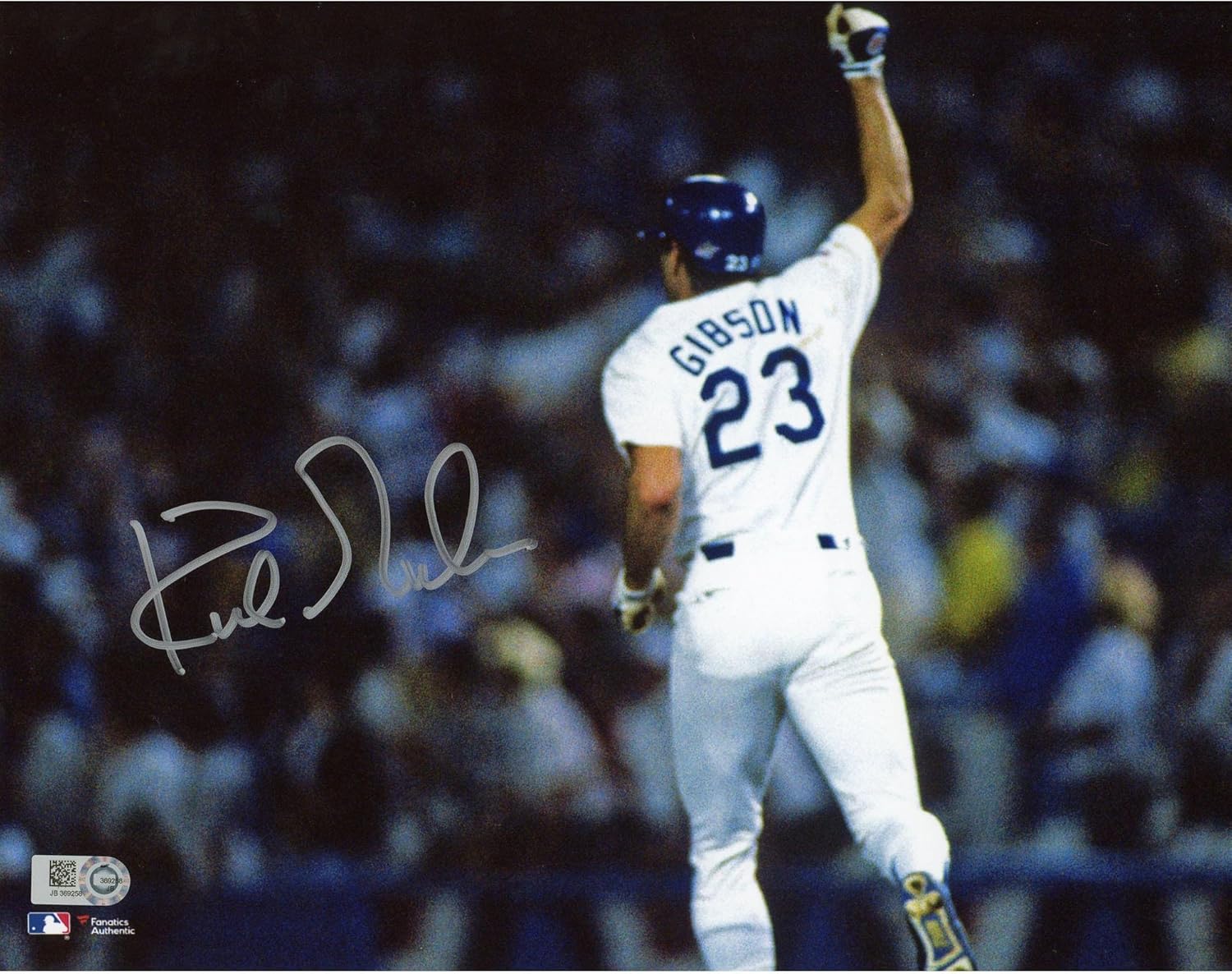 Kirk Gibson Los Angeles Dodgers Autographed 8 X 10 1988 World Series