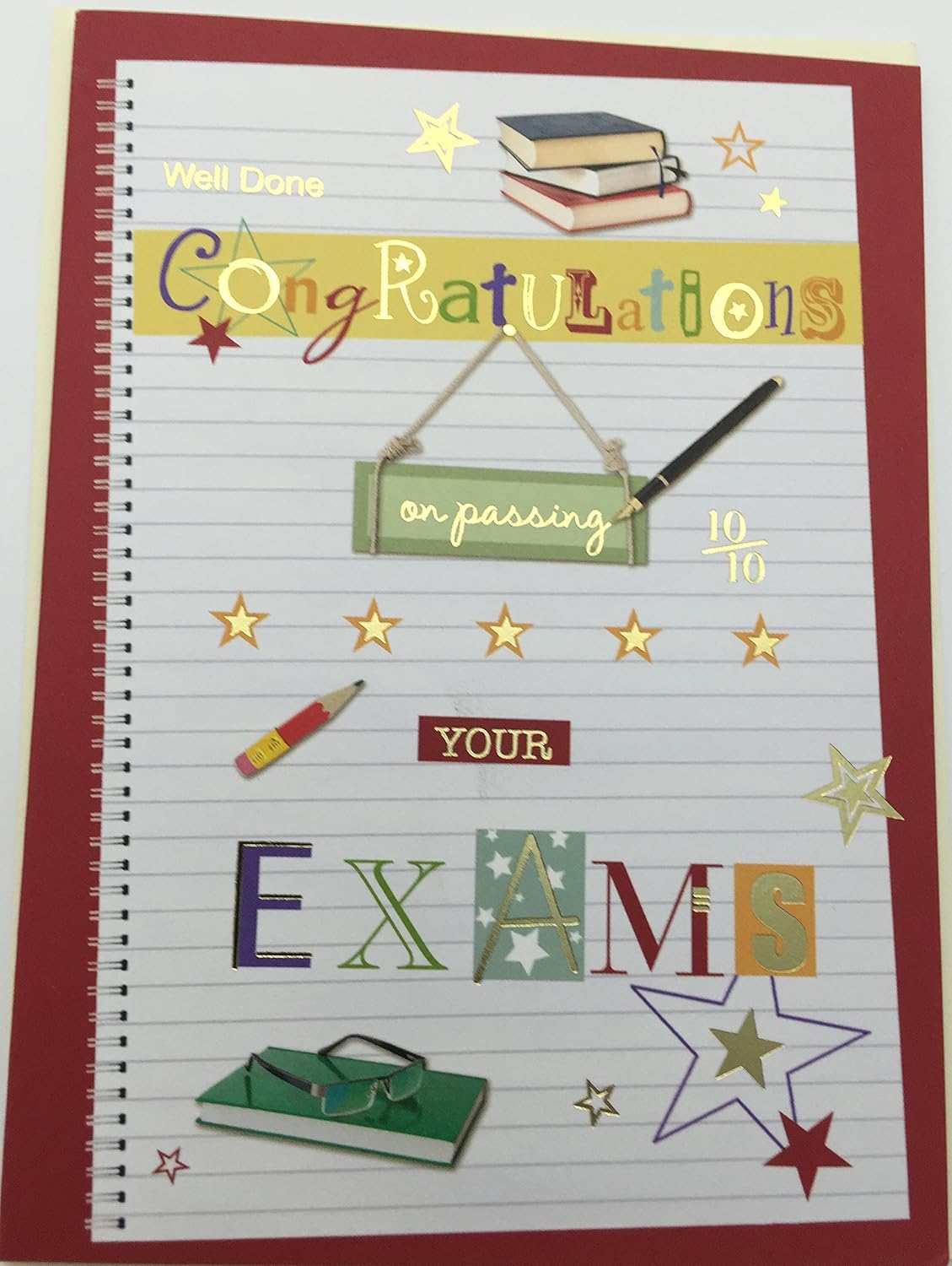 Amazon.com: Congratulations on passing your exams, Greetings Card ...