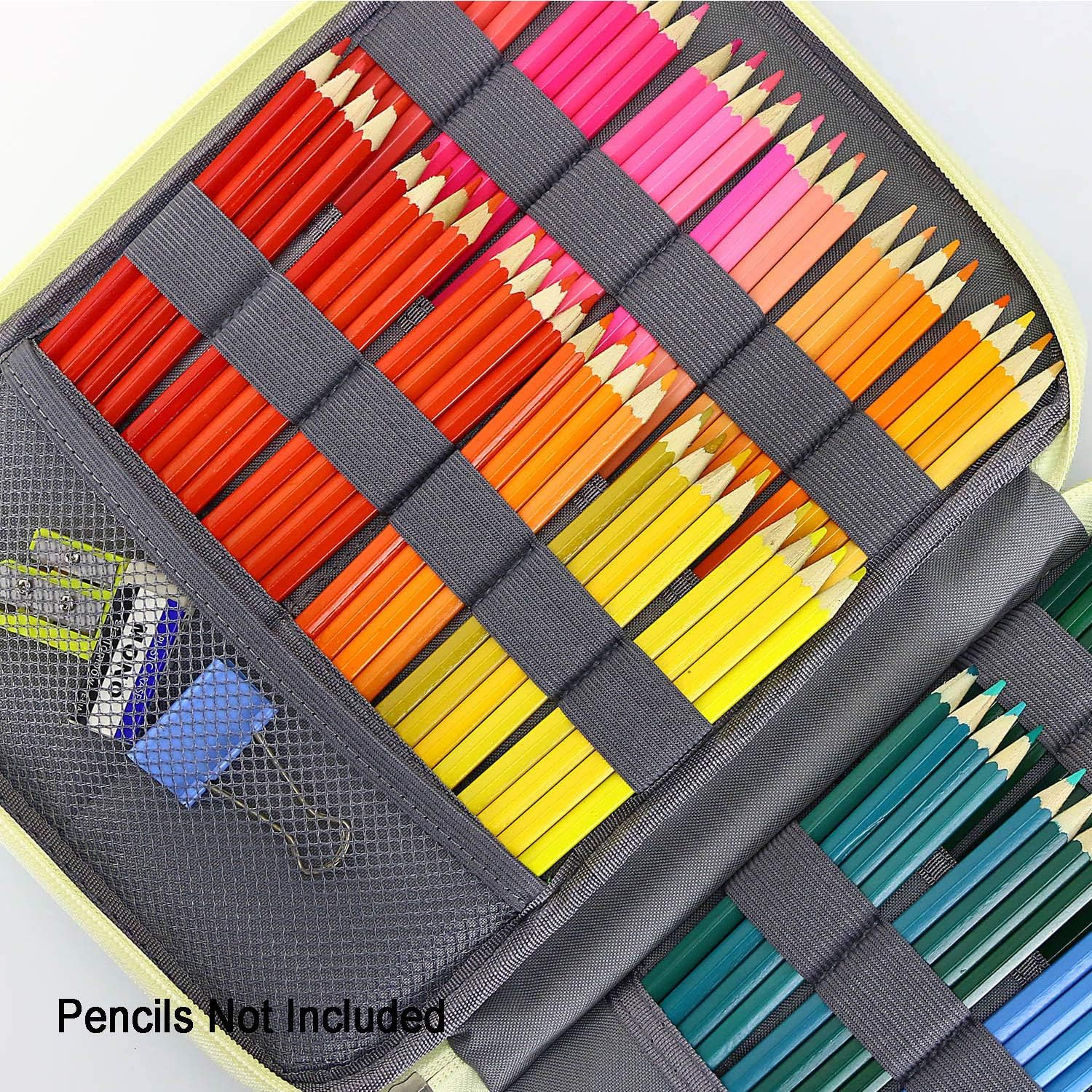 YOUSHARES 192 Slots Colored Pencil Case, Large Capacity Pencil Holder ...