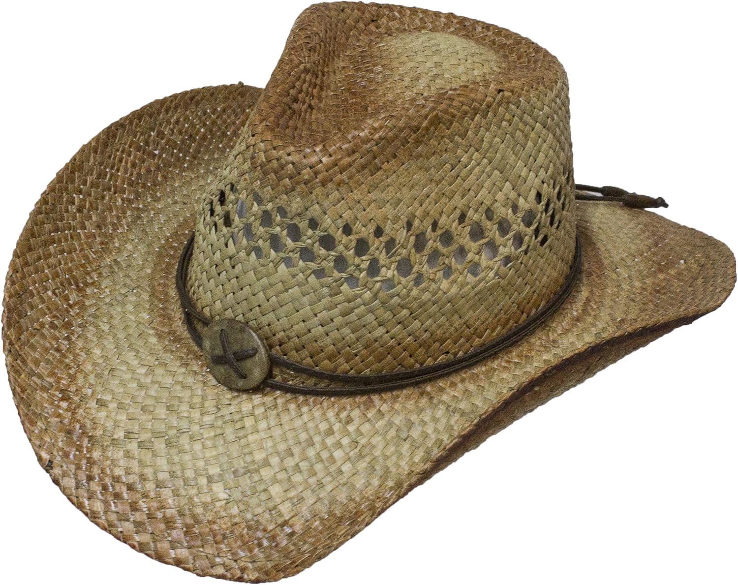Seagrs Pinch Front Seashell Conch Straw Cowboy Hat at Amazon Men’s ...