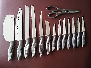 Amazon.com: Titanium Pro 14-pc Professional Chef: Boxed Knife Sets ...