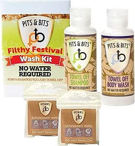 Amazon.com: Pits and Bits Filthy Festival Wash Kit: Health & Personal Care