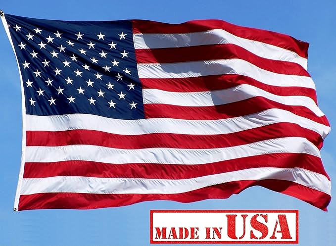 Amazon.com : US Flag Factory - 6x10 FT US American Flag (Embroidered ...