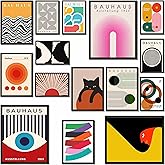 Amazon.com: Set 12 Boho Wall Art - Black And White Art Prints, Abstract ...