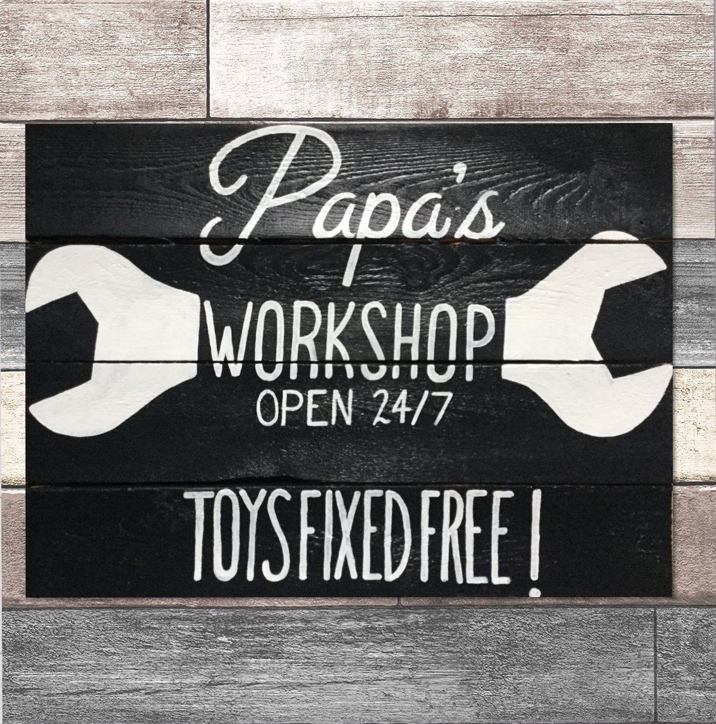 Papas workshop sign - wood signs, signs for the home, wood signs with ...
