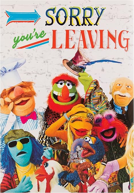Hallmark Disney Muppets Leaving Card Sorry - Medium: Amazon.co.uk ...