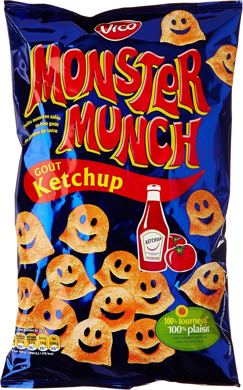 Vico Monster Munch Goût Ketchup 85 g: Amazon.fr: Amazon Pantry