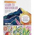 Learn to Watercolor: 20 Step-by-Step Beginner-Friendly Lessons on ...