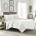 Amazon.com: Laura Ashley Felicity Collection Quilt Set-100% Cotton ...