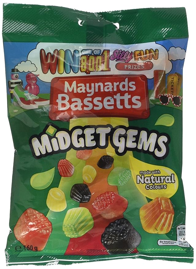 Midget Gems Sweets Bag, 160 g, Pack of 10: Amazon.co.uk: Grocery