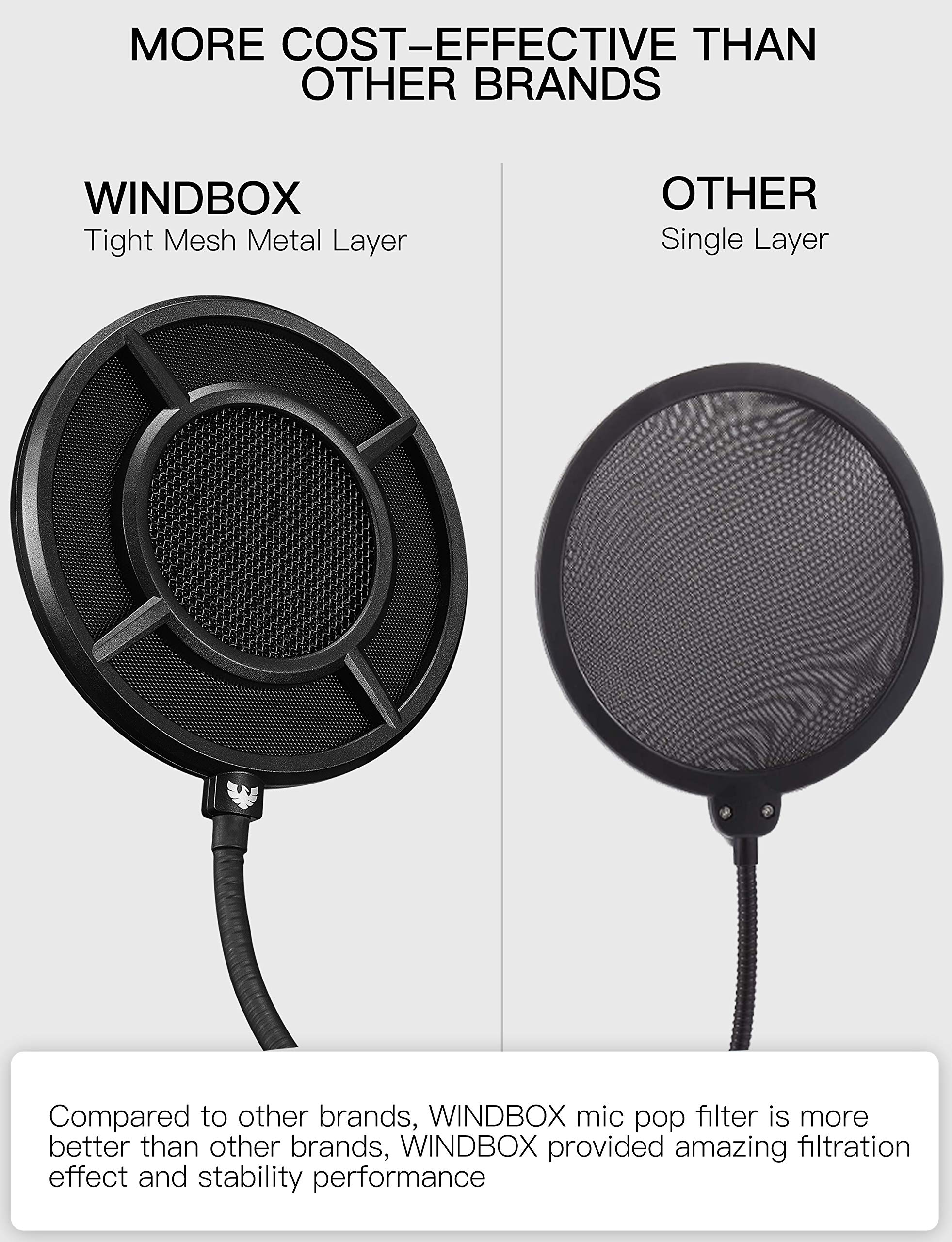 Mua Mic Pop Filter, Professional Metallic Mic Pop Filter Mesh for Blue ...