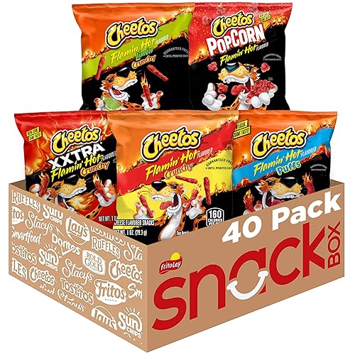 Cheetos Cheese Flavored Snacks, Flamin' Hot Mix Variety Pack, (Pack of ...